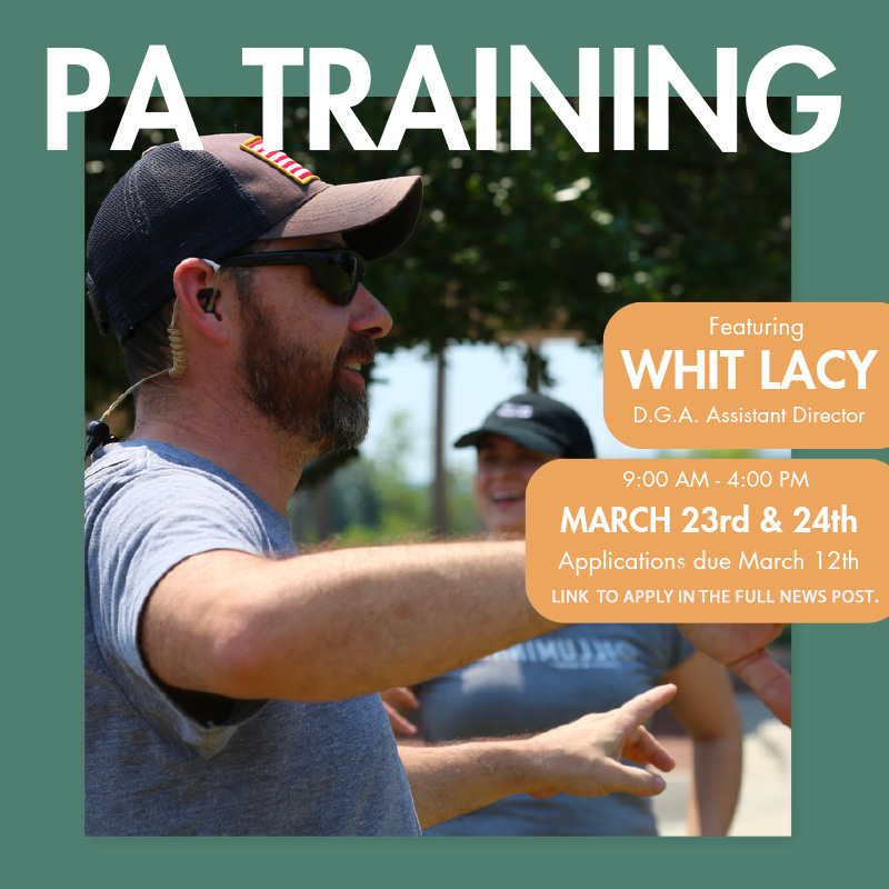 PA Training Class March 23rd & 24th - Film Savannah